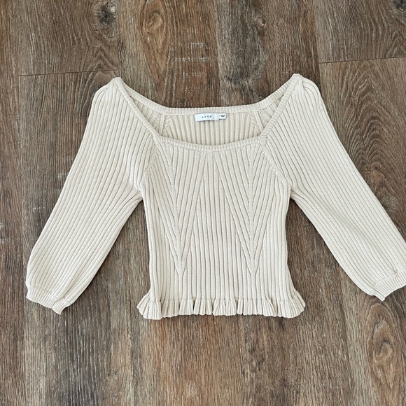 Lush | Tops | Mid Drift Squareneck Sweater | Poshmark